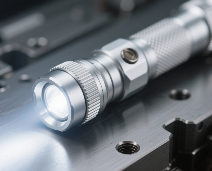Custom CNC Machining Precision Aluminum Flashlight Housing | VMT